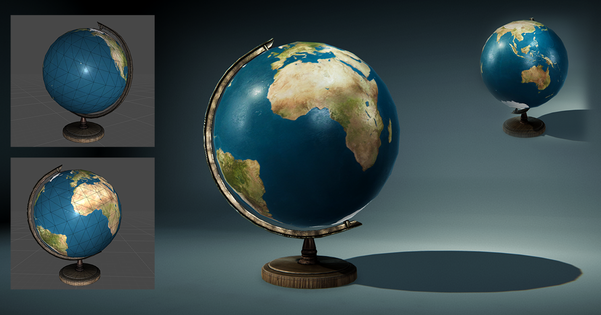 School Globe | 3D Interior | Unity Asset Store