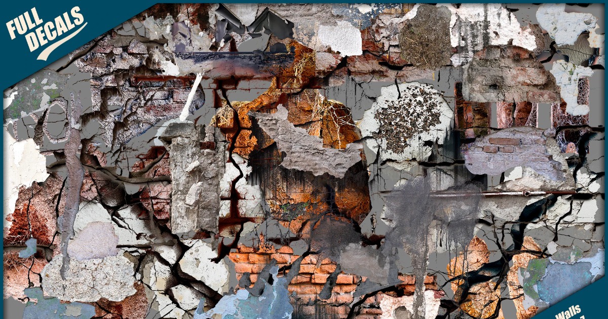 Burnt and Destroyed Wall Decals Pack Vol. 7 | 2D Textures & Materials ...