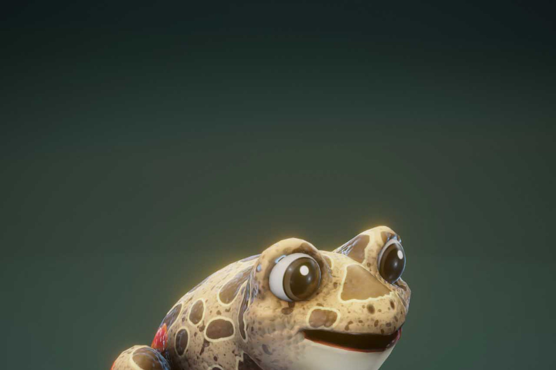 Cartoon Red-legged Frog Animated 3D Model | 3D Animals | Unity Asset Store