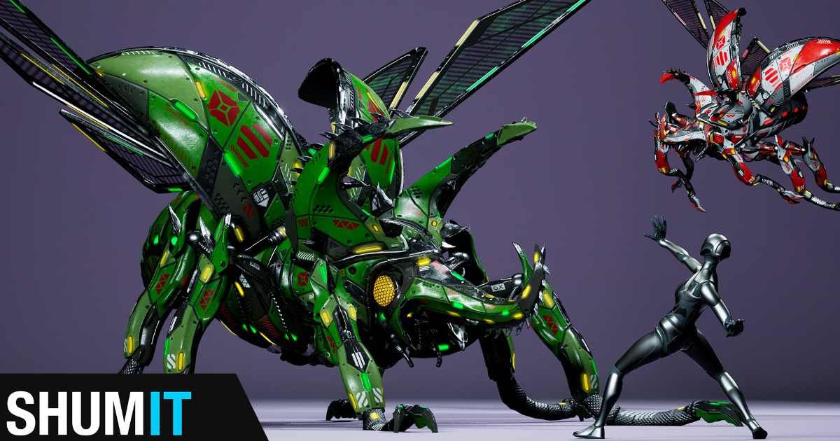 Sci-Fi Insect StagBeetle | 3D Characters | Unity Asset Store