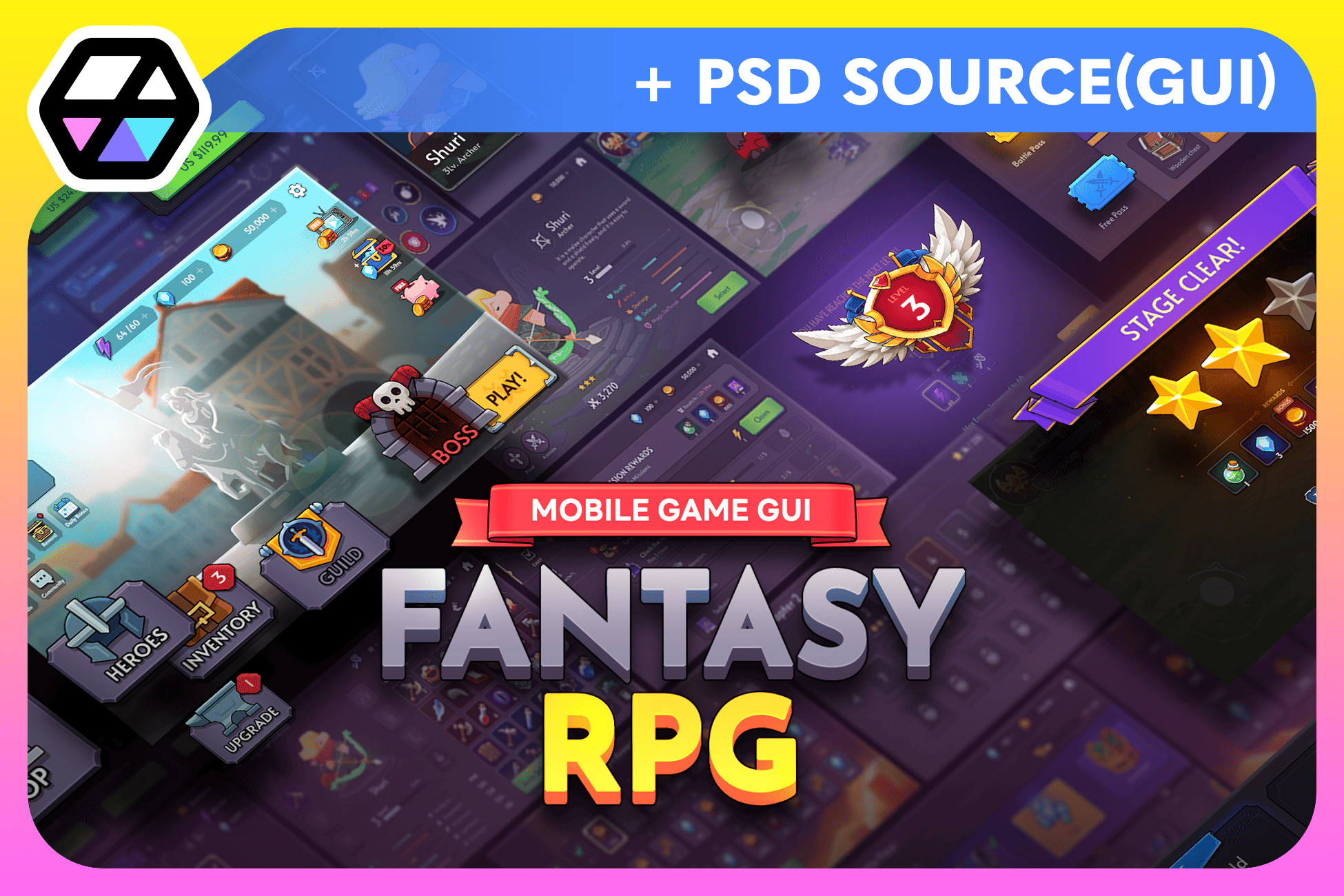 GUI Pro - Fantasy RPG(+PSD) | 2D GUI | Unity Asset Store
