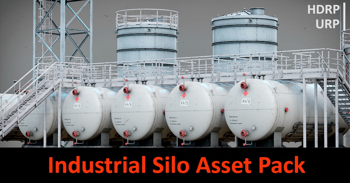 Industrial Silos Pack | 3D Industrial | Unity Asset Store