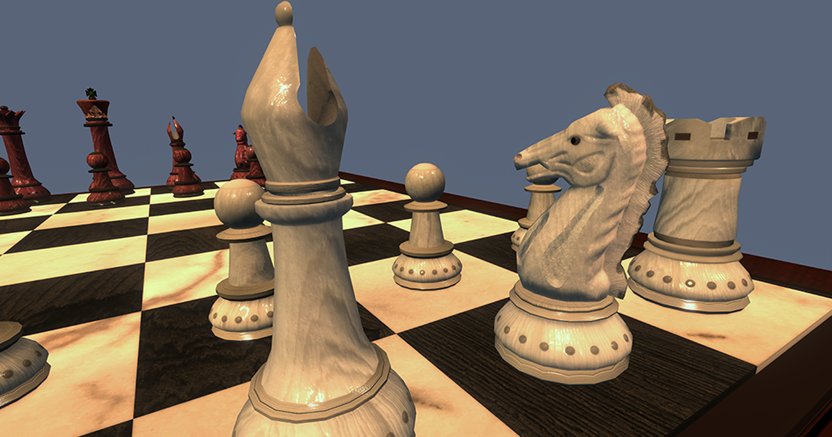 Classic Staunton Chess Board And Pieces (PBR & HDRP versions) | 3D ...