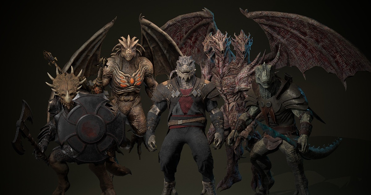 Dinosaur Draconid Pack | Characters | Unity Asset Store