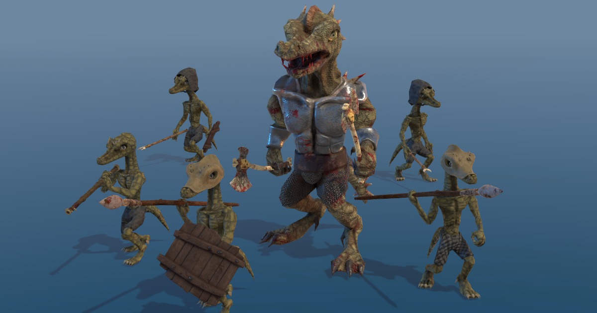 Fantasy Medieval Creatures - Animated Kobolds | 3D Creatures | Unity ...
