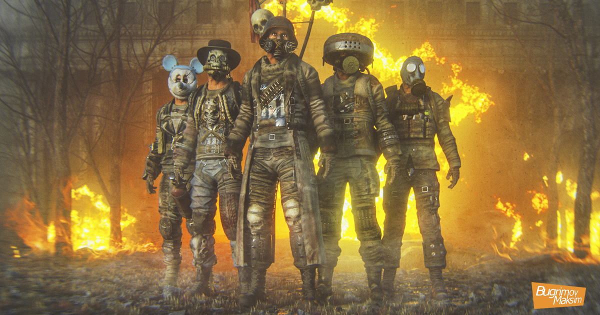 Сustomized Post-Apocalyptic Сharacter | 3D Humanoids | Unity Asset Store