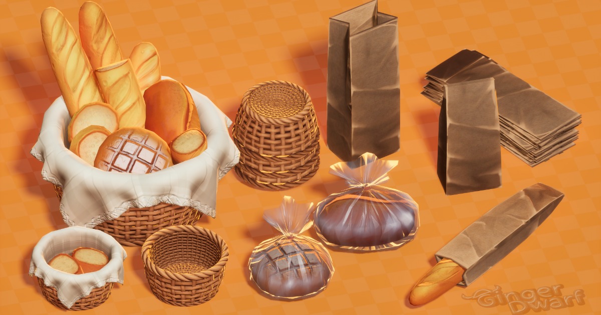 Handpainted Bakery bundle asset pack - URP | 3D Food | Unity Asset Store