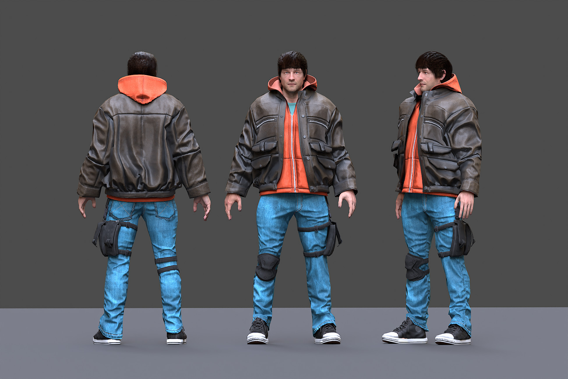 Fighter man in casual clothes | Characters | Unity Asset Store
