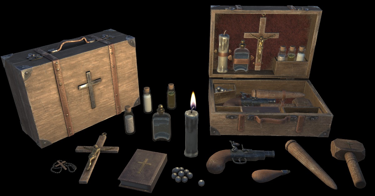 Vampire Killing Kit | 3D Props | Unity Asset Store