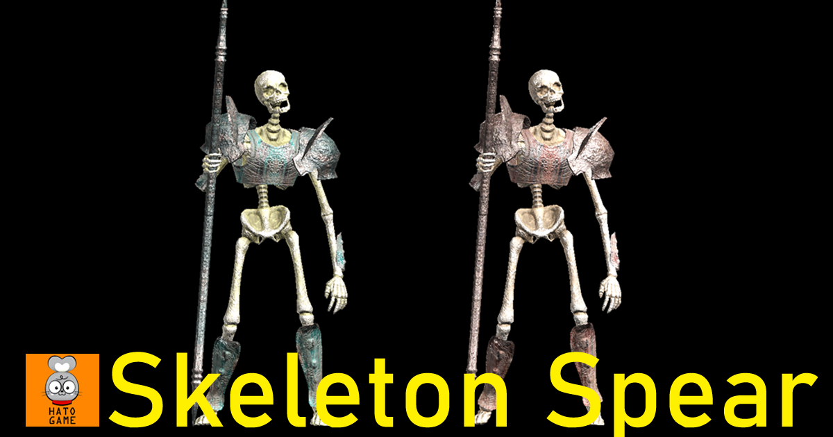 01_Monster: Skeleton Spear | 3D Creatures | Unity Asset Store