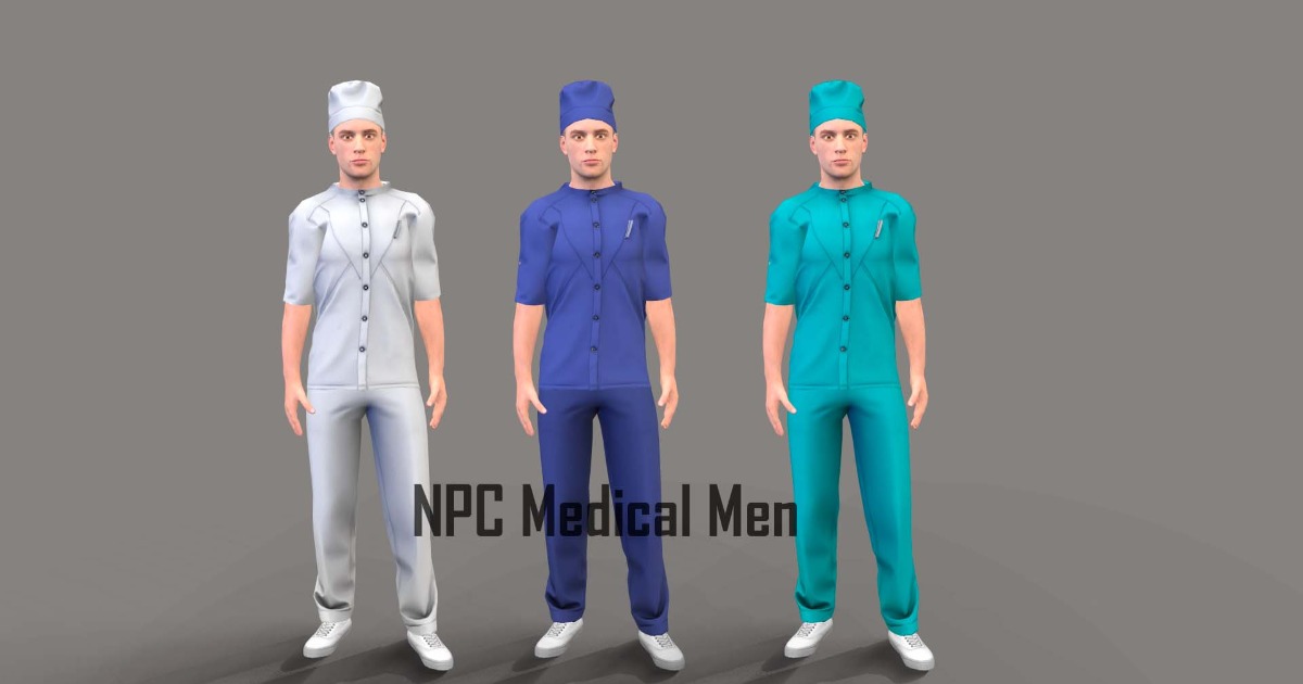 NPC_Medical_Men | 3D Humanoids | Unity Asset Store
