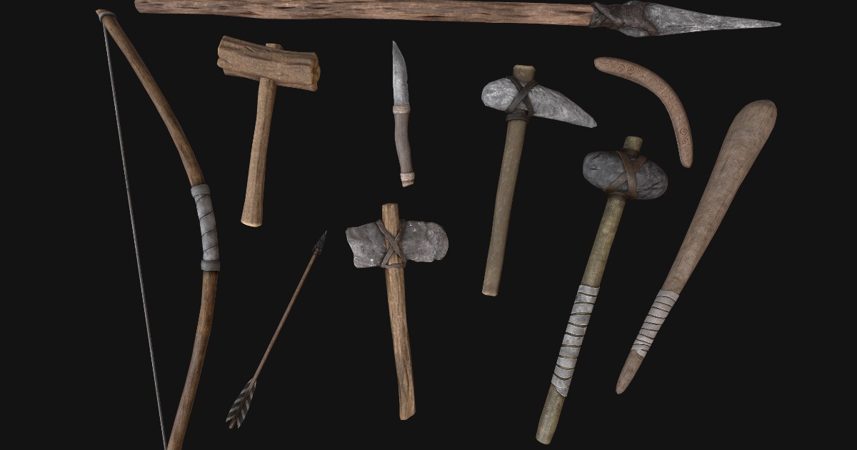 Primitive Survival Tools Bundle | 3D Tools | Unity Asset Store