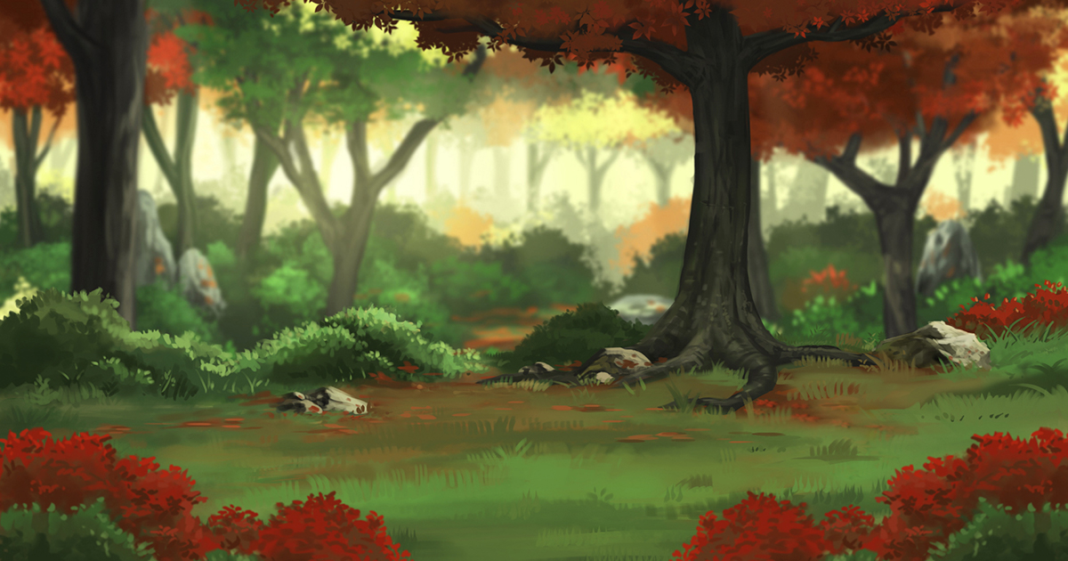 Parallax Red Forest Background | 2D Textures & Materials | Unity Asset Store