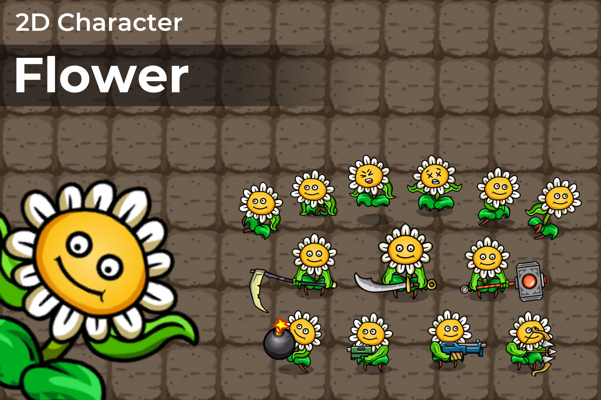 2D Character - Flower | 2D 角色 | Unity Asset Store