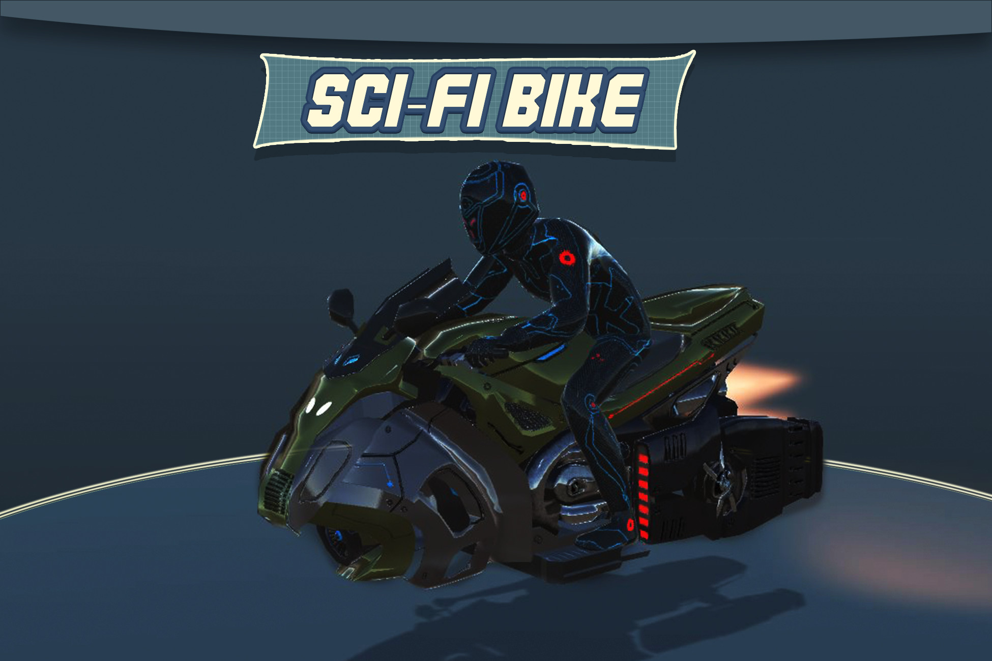 Sci-Fi Bike 02 | 3D 动画 | Unity Asset Store