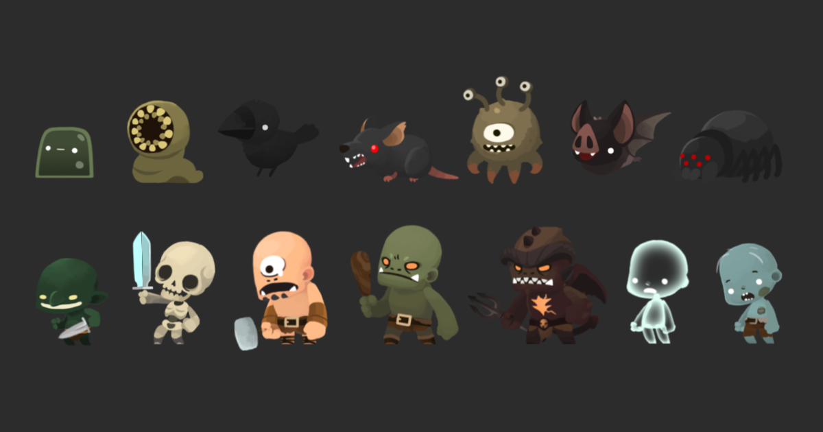 2D SD Monster Pack | 2D Characters | Unity Asset Store