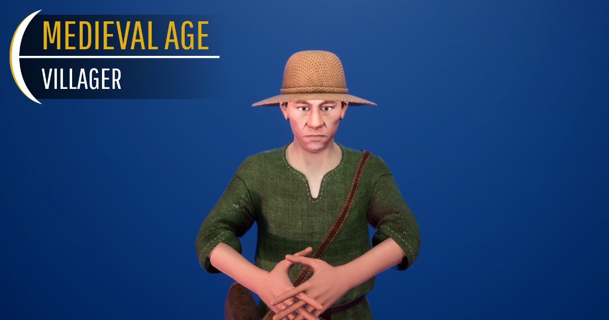 Medieval Villager Man Realistic | Characters | Unity Asset Store
