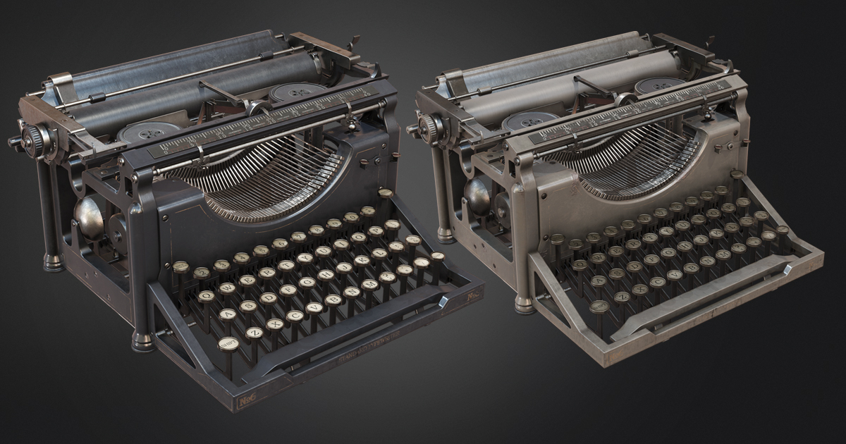 Typewriter Machine | 3D Props | Unity Asset Store