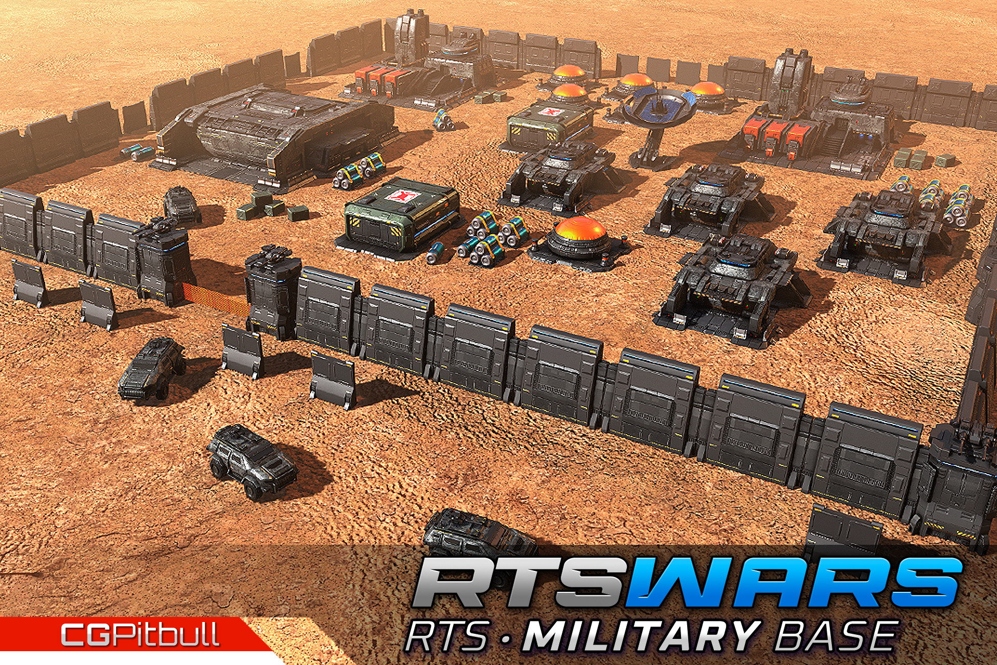 RTS - SF Military Base | 3D 科幻 | Unity Asset Store