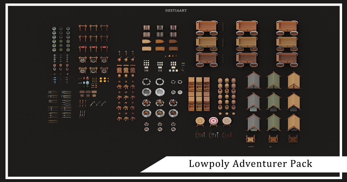 Lowpoly Adventurer Pack | 3D Props | Unity Asset Store
