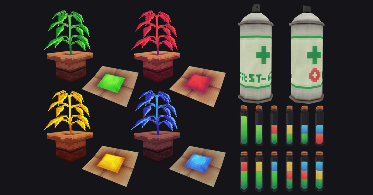 Healing/Cure Items (Pixelated Low-Poly) | 3D Props | Unity Asset Store