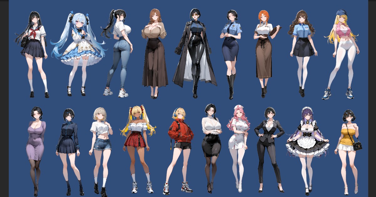 2D character texture assets | 2D Characters | Unity Asset Store