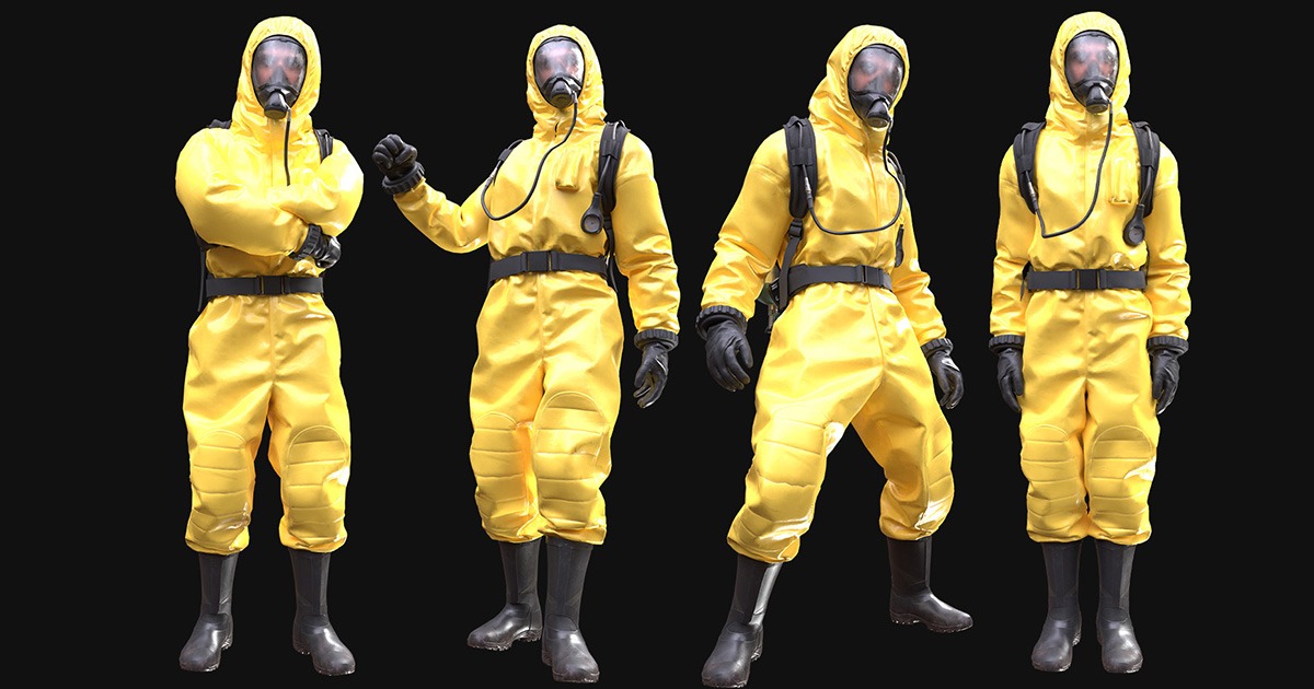 Chemical Protective Suit - Rigged | 3D Characters | Unity Asset Store