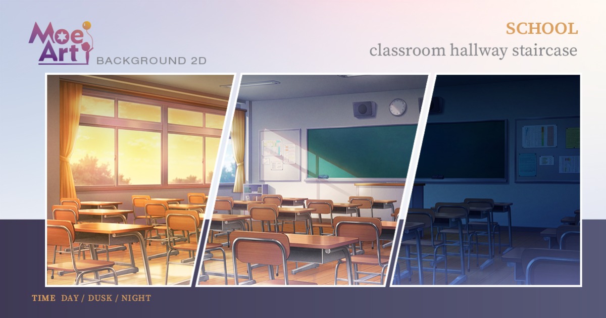 Moeart BG Vol.1 (Classroom) | 2D Environments | Unity Asset Store