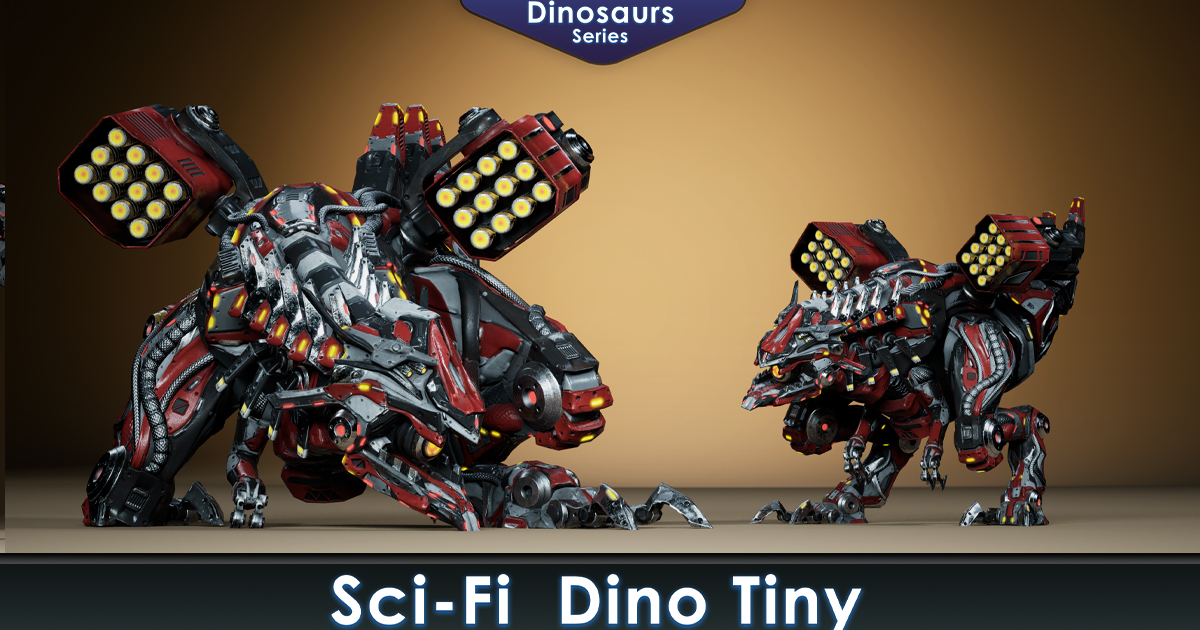 Sci-Fi Dino Tiny | 3D Characters | Unity Asset Store
