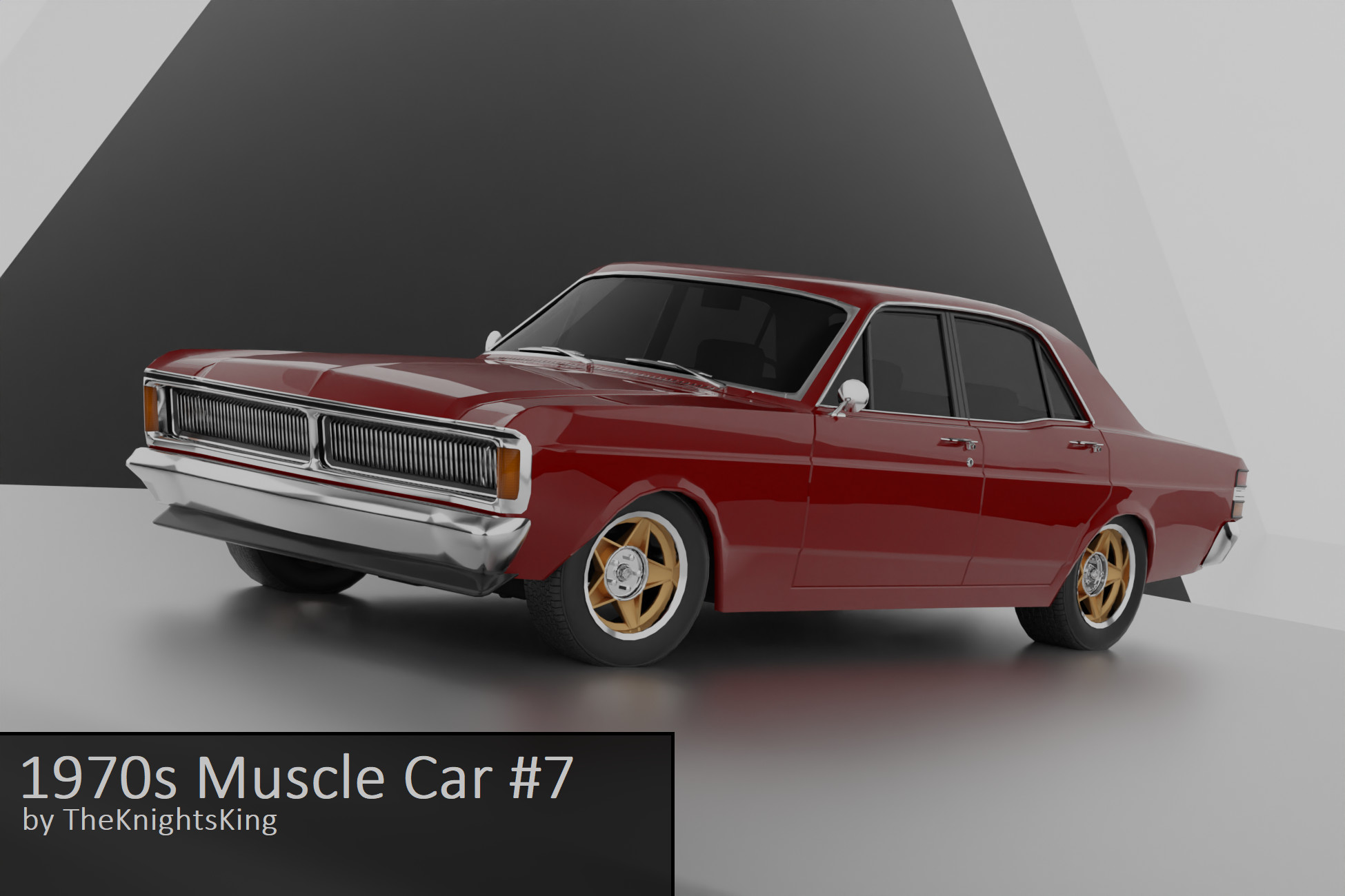 1970s Muscle Car #7 | 3D Land | Unity Asset Store