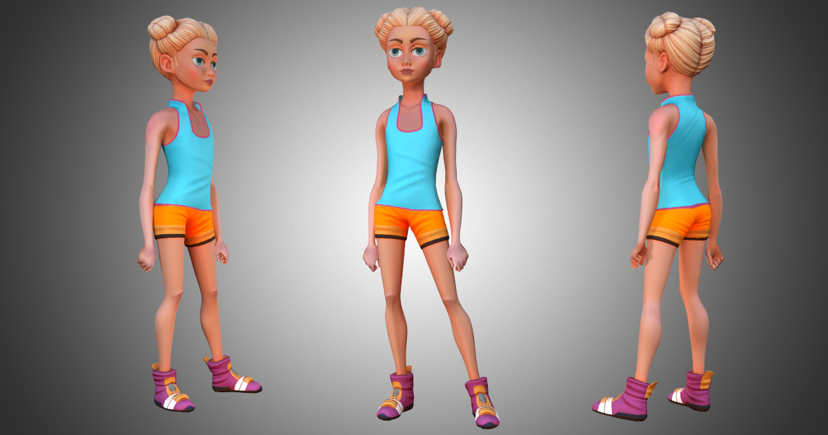 Sports Girl | Characters | Unity Asset Store