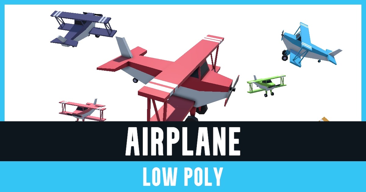 Airplane Model - Low Poly | 3D Air | Unity Asset Store