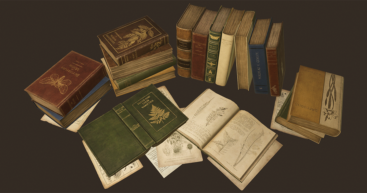 Old Books set | 3D Furniture | Unity Asset Store