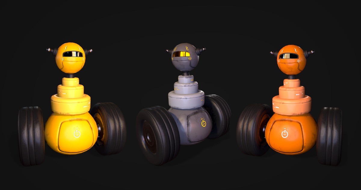 Cute Worker Robot | 3D Robots | Unity Asset Store