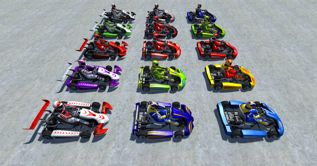 15 Low Poly Karts With Player Mega Pack | 3D Land | Unity Asset Store