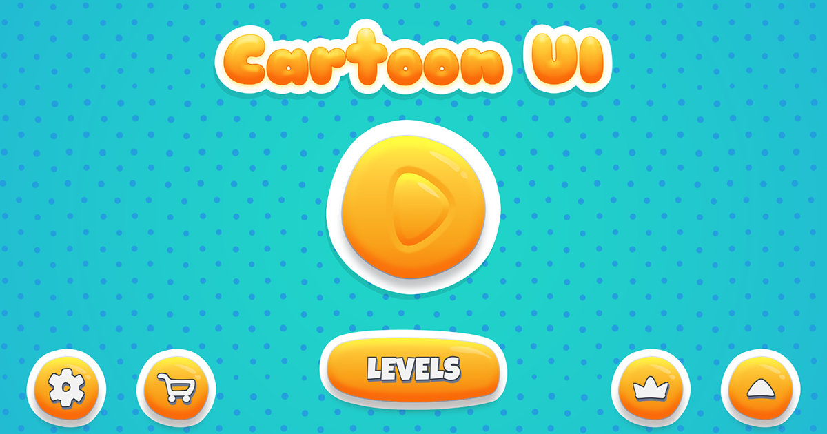 Cartoon UI [mobile interface] | 2D Icons | Unity Asset Store