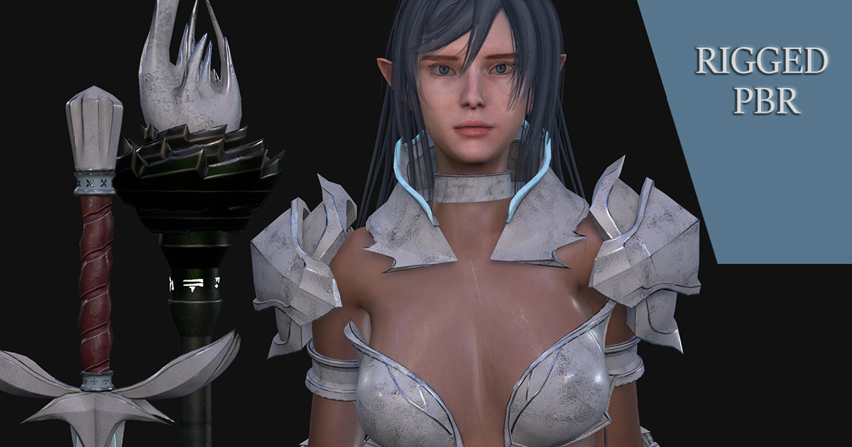 Elf Knight-Swordmaster, Magician Warrior, Mage | 3D Characters | Unity Asset Store