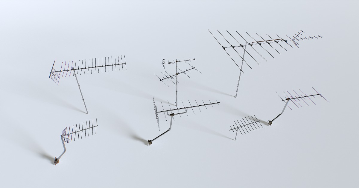 Tv antennas pack | 3D Exterior | Unity Asset Store