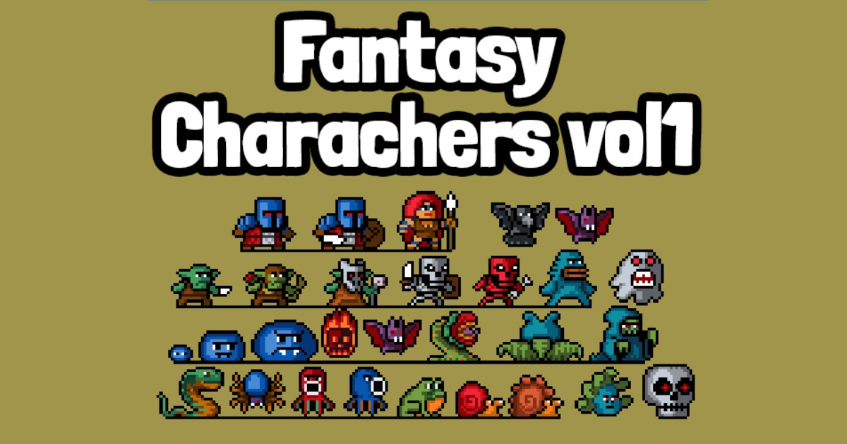 Fantasy Characters vol1 | 2D Characters | Unity Asset Store