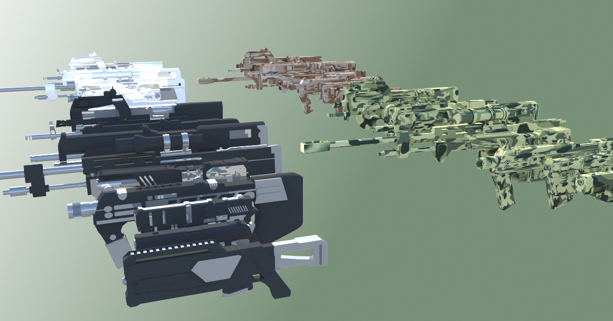 LowPoly 4x10 Gun Pack | 3D Weapons | Unity Asset Store
