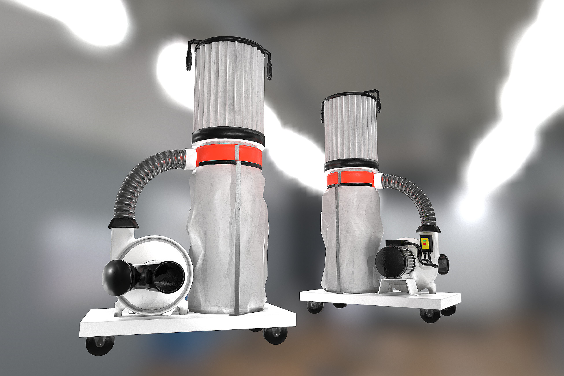 Exhaust System Chip Pumps | 3D Industrial | Unity Asset Store