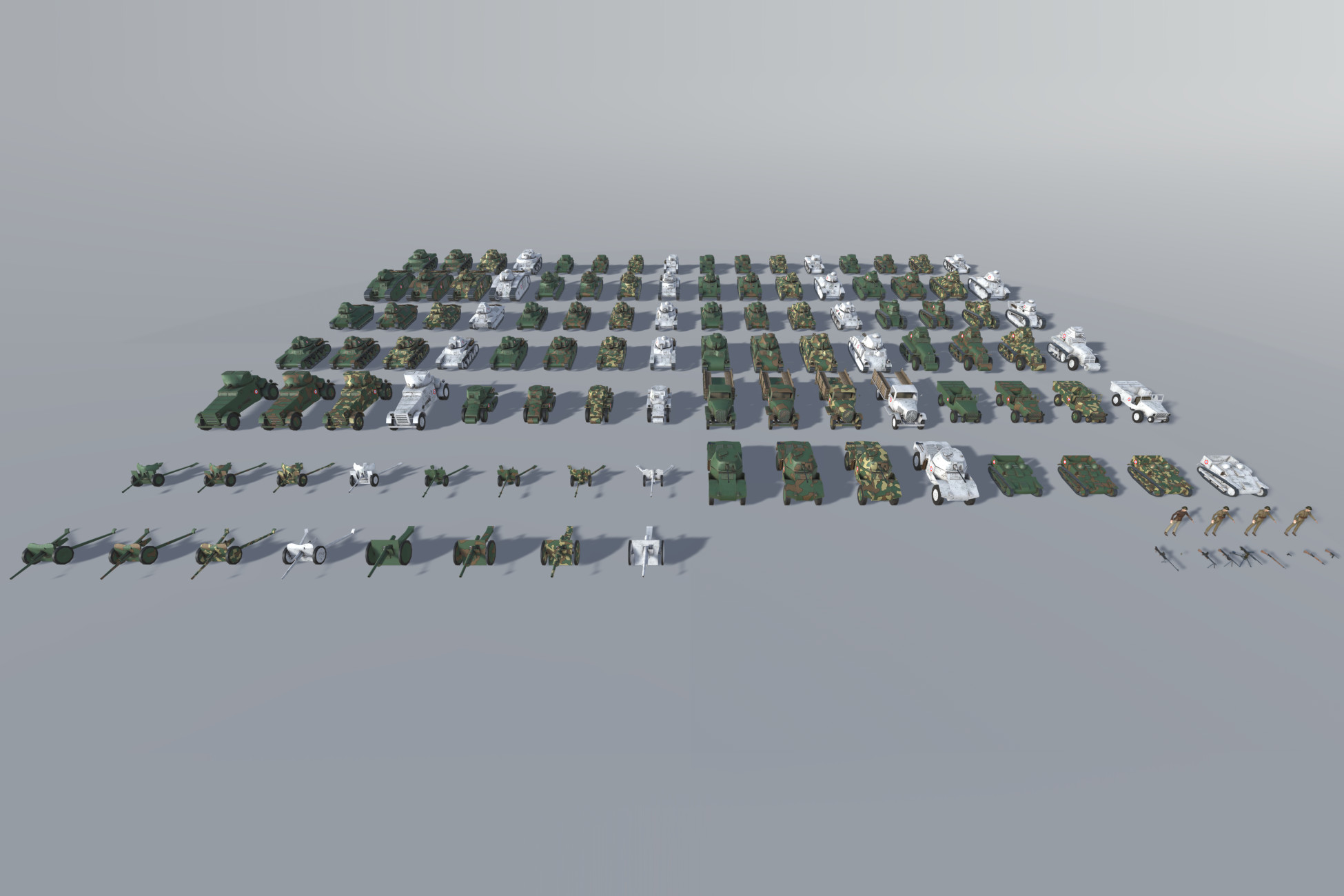 WW2 French Armed Forces | 3D Land | Unity Asset Store