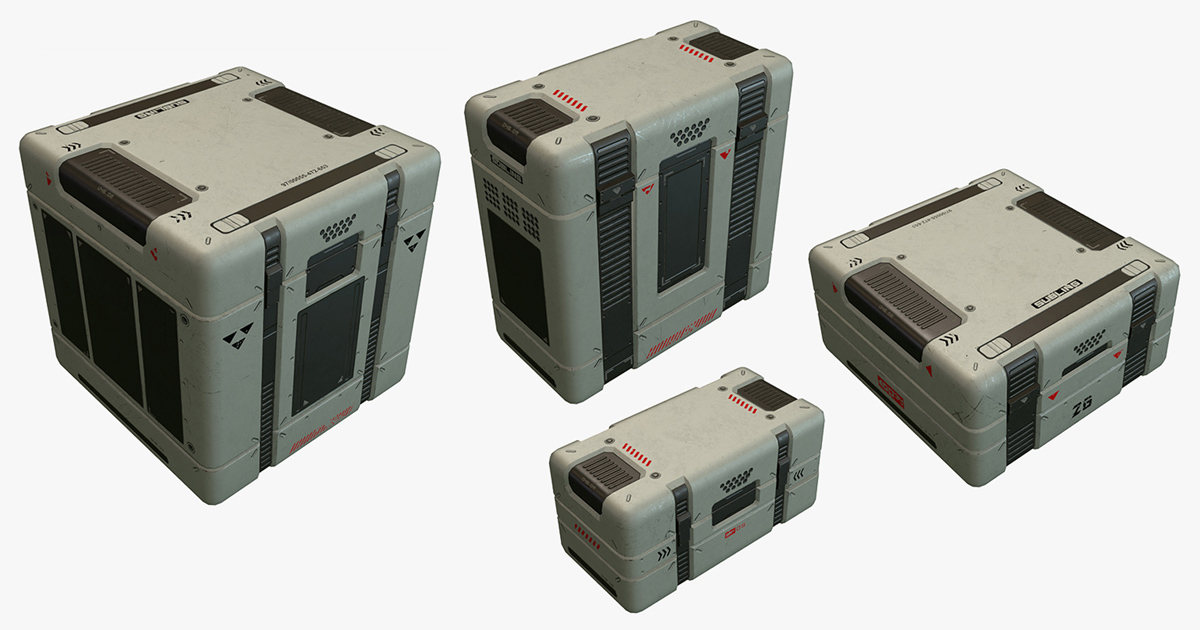 Sci Fi Boxes | 3D Furniture | Unity Asset Store