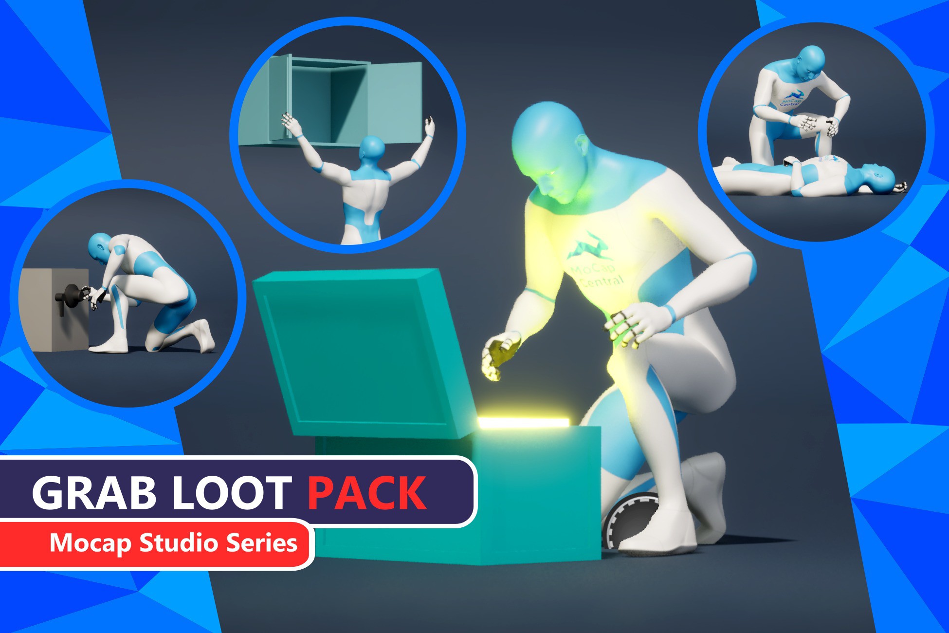 MC Grab Loot - Believable 3D Animations by MoCap Central | 3D Animations | Unity Asset Store