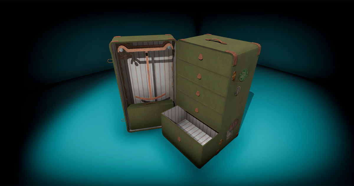 Wardrobe Trunk | 3D Furniture | Unity Asset Store