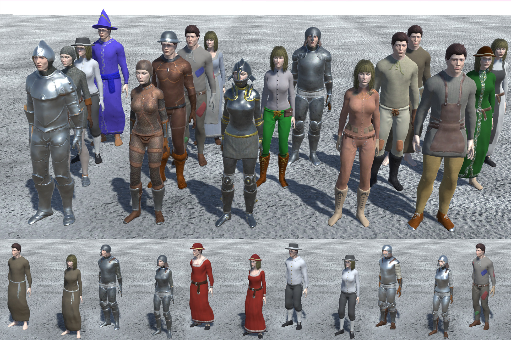 Fantasy Garment for UMA | 3D 의류 | Unity Asset Store