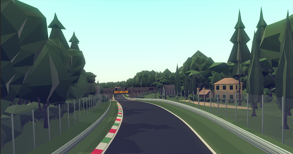 Cartoon Race Track Monza | 3D Roadways | Unity Asset Store