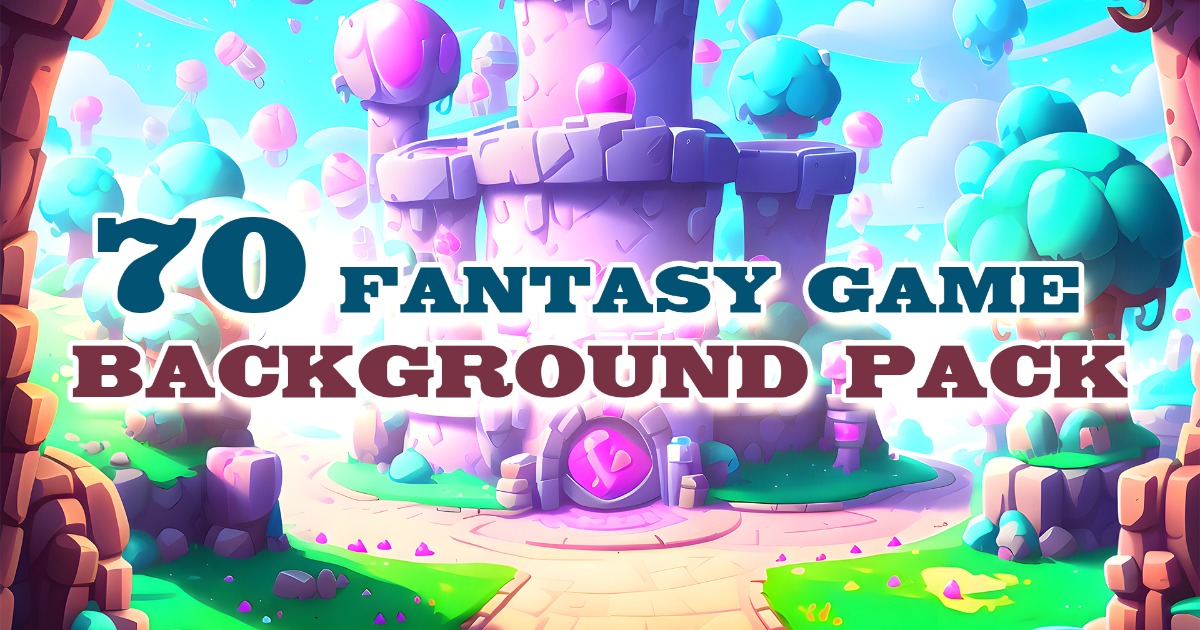70 Stylized Fantasy Game Background Pack | 2D 주변환경 | Unity Asset Store
