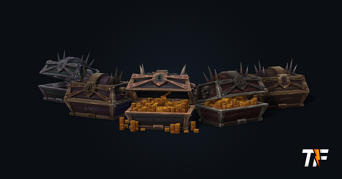 Stylized Treasure Chest | 3D 道具 | Unity Asset Store