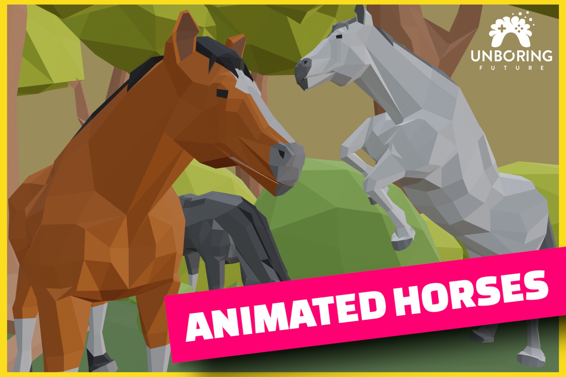 LOW POLY HORSES - Animated | Characters | Unity Asset Store